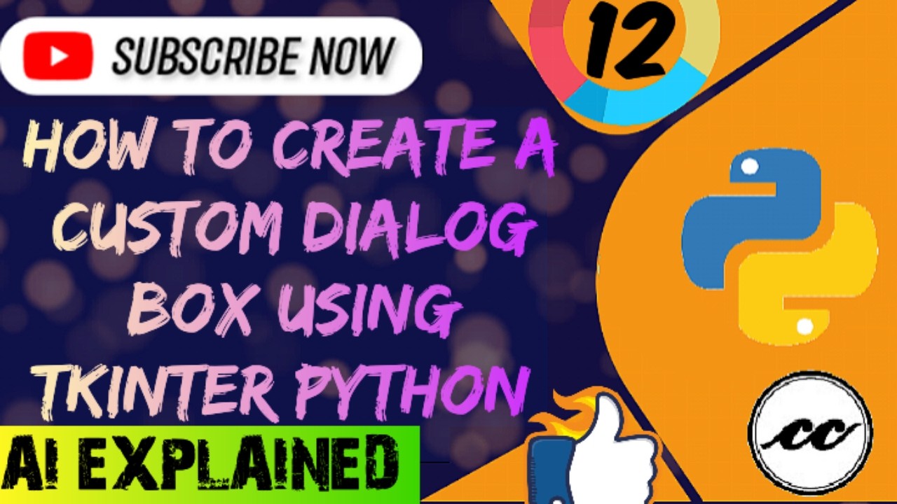 Creating a Custom Dialog Box in Python with Tkinter (#python) Part -12 || Tkinter Series || #python
