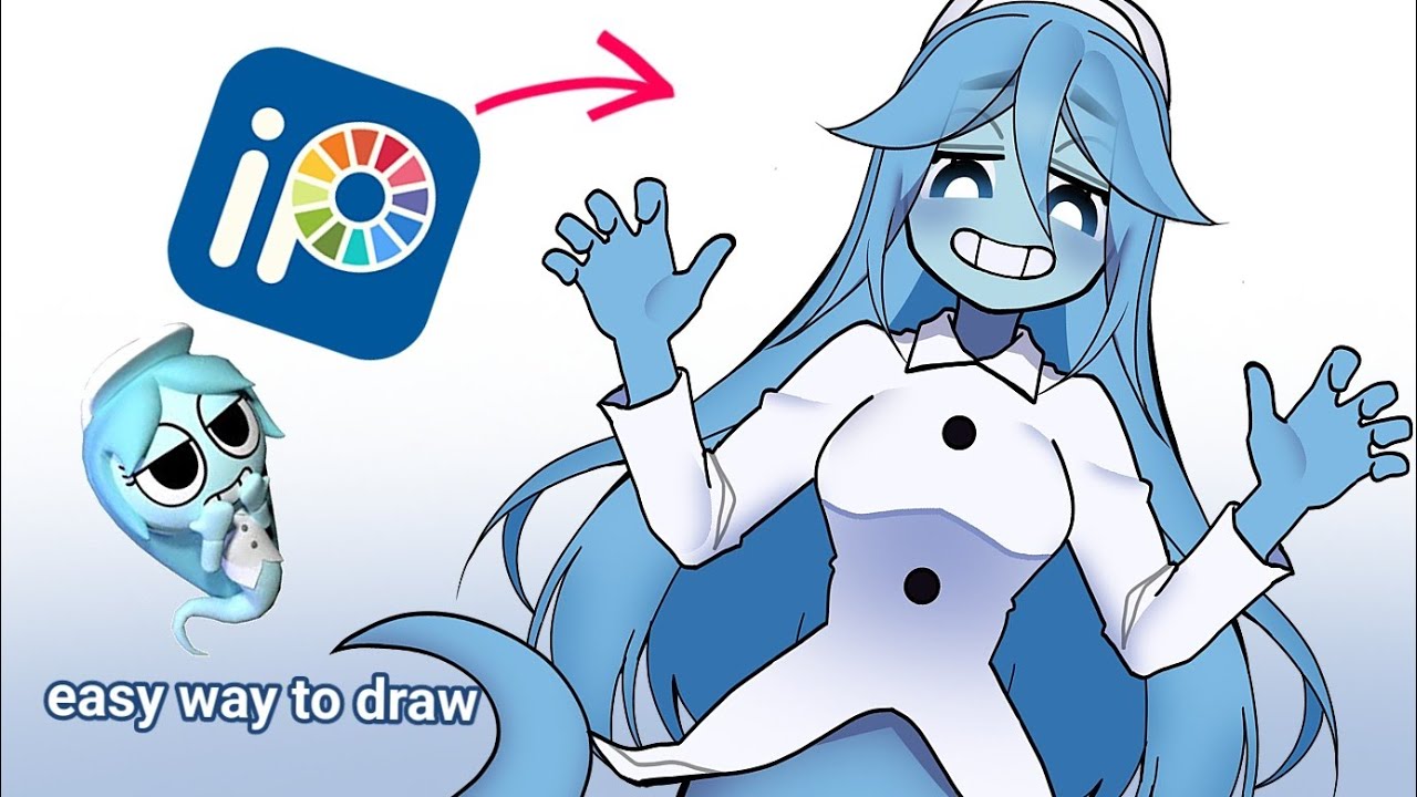 how i draw on ibispaint x tutorial  (finger draw)