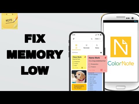 How To Fix And Solve Memory Low On ColorNote App | Easy Fix