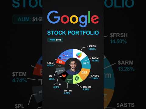 📊 Investing with Google: Complete Breakdown of Their $160M Portfolio! #google #stockmarket