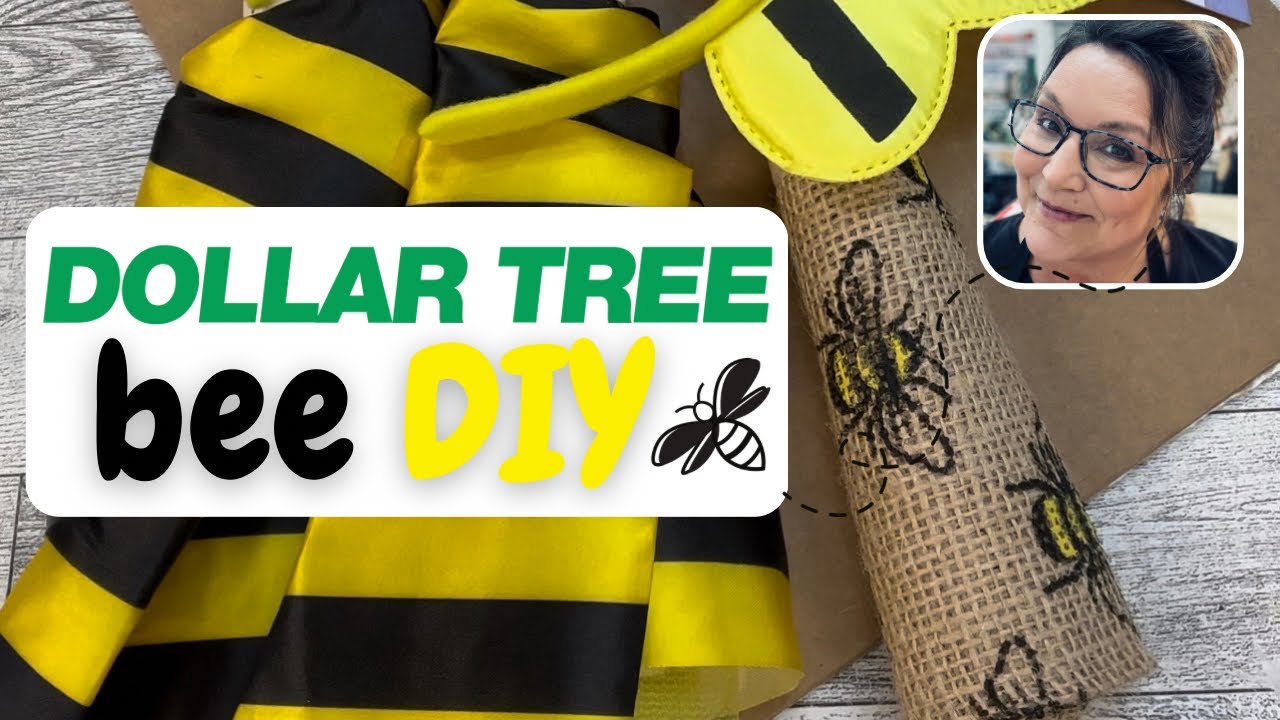 Dollar Tree bee DIY | bumblebee decor