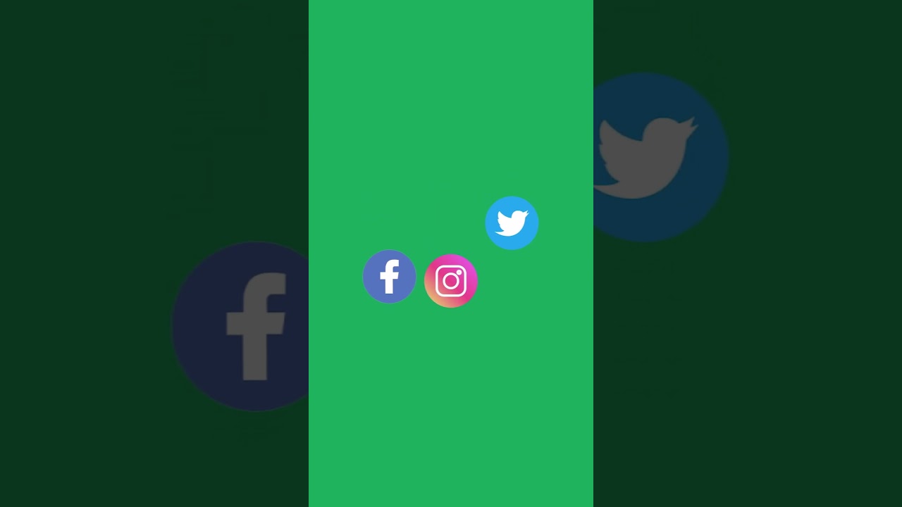 facebook instagram and twitter green screen #humloart