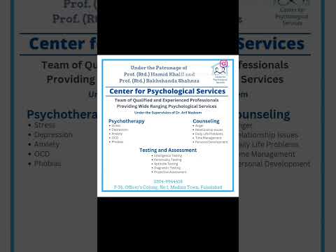 Introduction: Center for Psychological Services