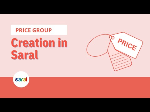 Price group option configuration and working in Saral