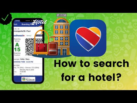 How to search for a hotel in Southwest Airlines?