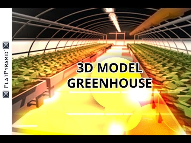 Greenhouse 3D Model - FlatPyramid