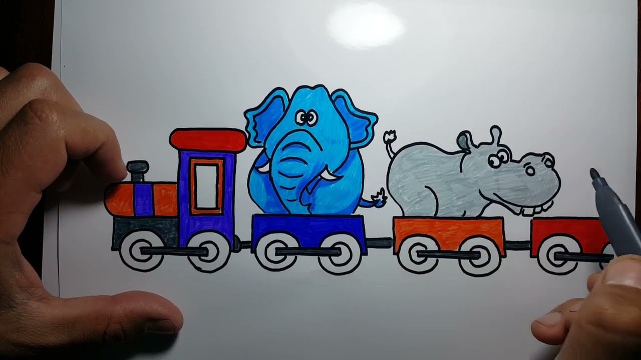 How to draw a Circus Train