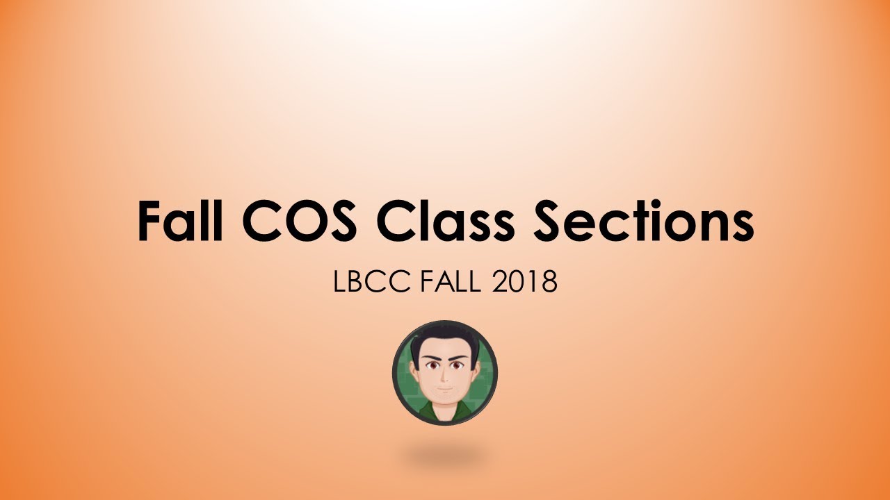 LBCC: Fall 2018 Classes