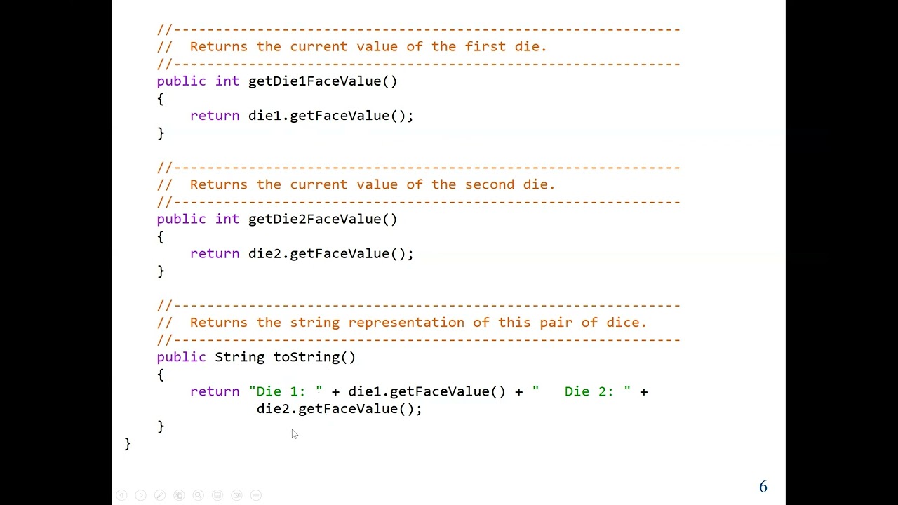 Java Code Lab 4: Implementation of a Book Class and Pair of Dice with instance variables and methods