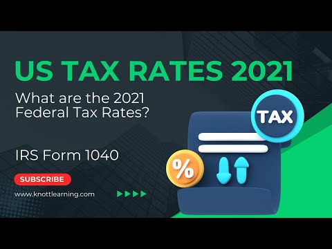 US Tax Rates for 2021 - Form 1040 Tax Rate Tables
