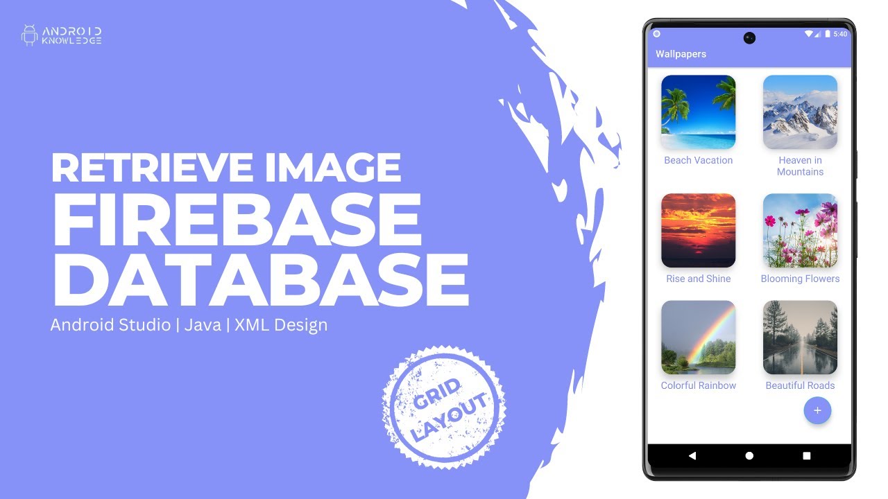 Retrieve Image from Firebase Database and Display in GridView in Android Studio using Java