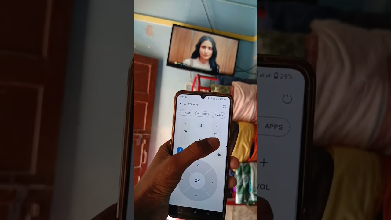 50 days free jio fibre set top box remote control in mobile