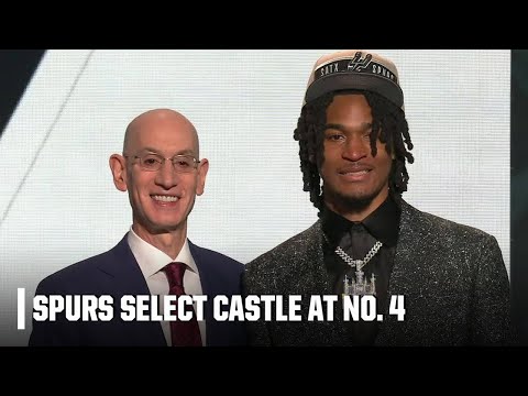 The San Antonio Spurs select Stephon Castle with the No. 4 pick in the 2024 NBA Draft | NBA on ESPN