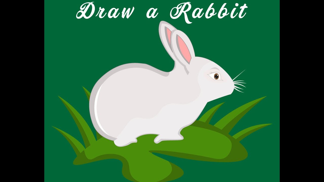 Rabbit illustration - Flat Design Rabbit - Illustrator Tutorial