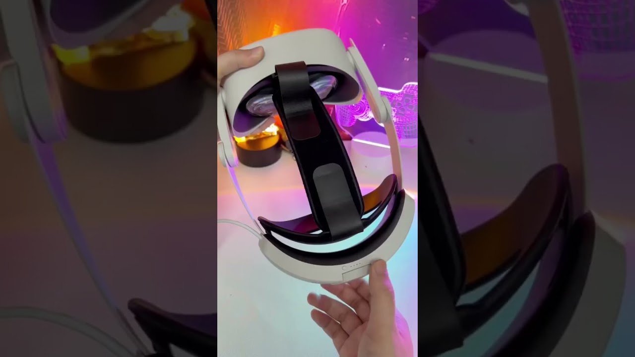 Elite Head Strap with Battery for Meta Quest2 #zyber #zybervr #quest2 #oculusquest2 #charger #fyp