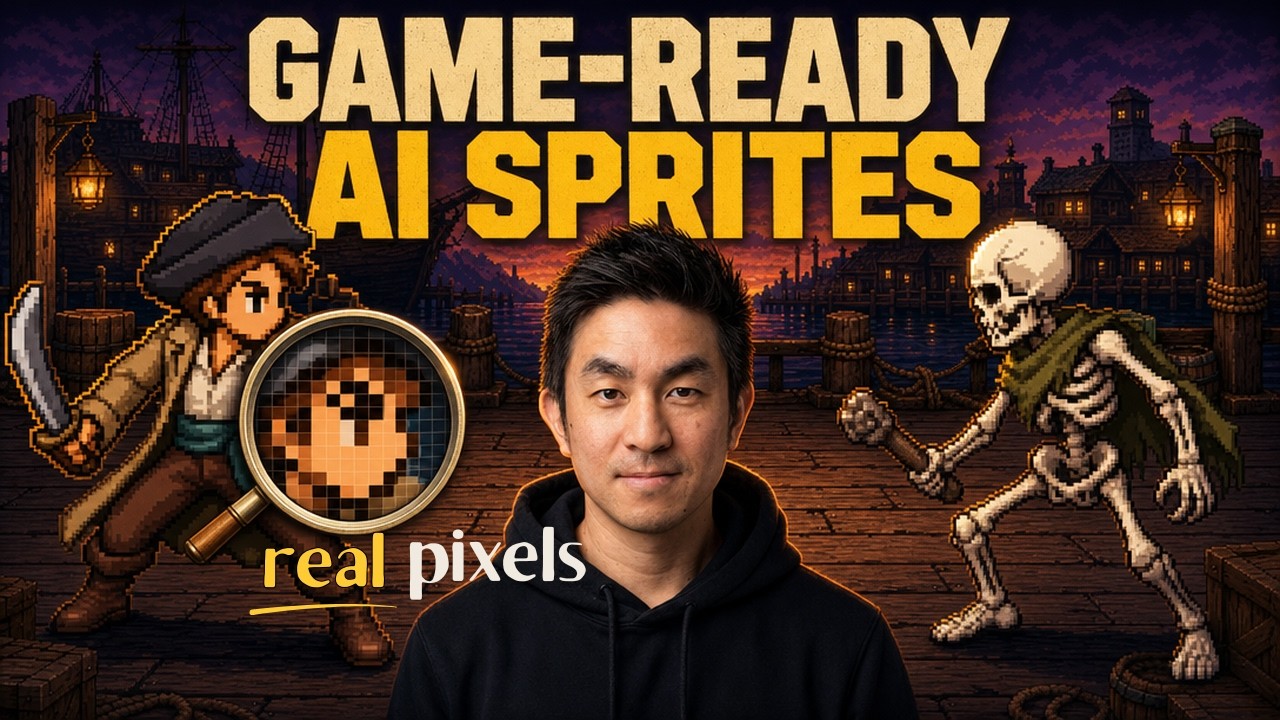 How I Use AI  For Real Pixel Art Game Sprites (GPT Image 2.0, Nano Banana 2, Codex)