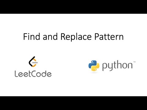Leetcode - Find and Replace Pattern (Python)