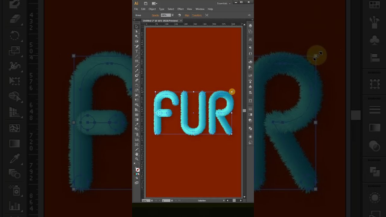 How to Create Fur Text in Illustrator | Tutorial Video