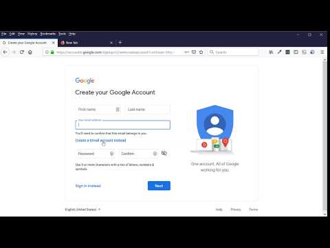Create Google Account with Existing Email Address