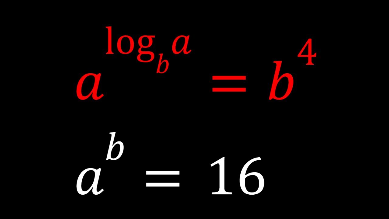 Solving an Exponential System with Logarithms
