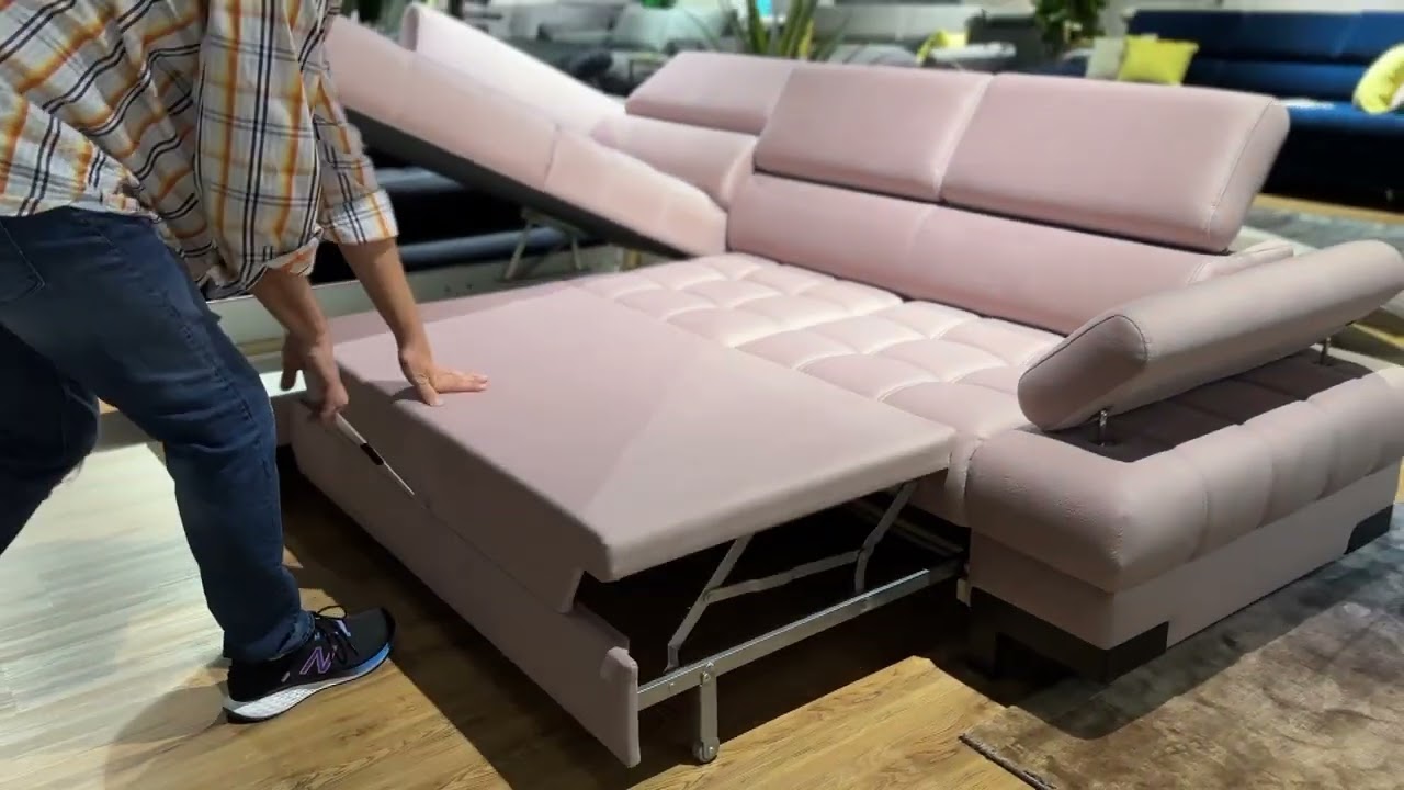 EQ Modern Furniture - Pink Sultan Sectional / Sofa | Fort Lauderdale, Miami