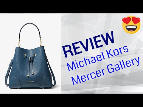 REVIEW + Mod Shots | Mercer Gallery Medium Bag in Sapphire | MICHAEL KORS