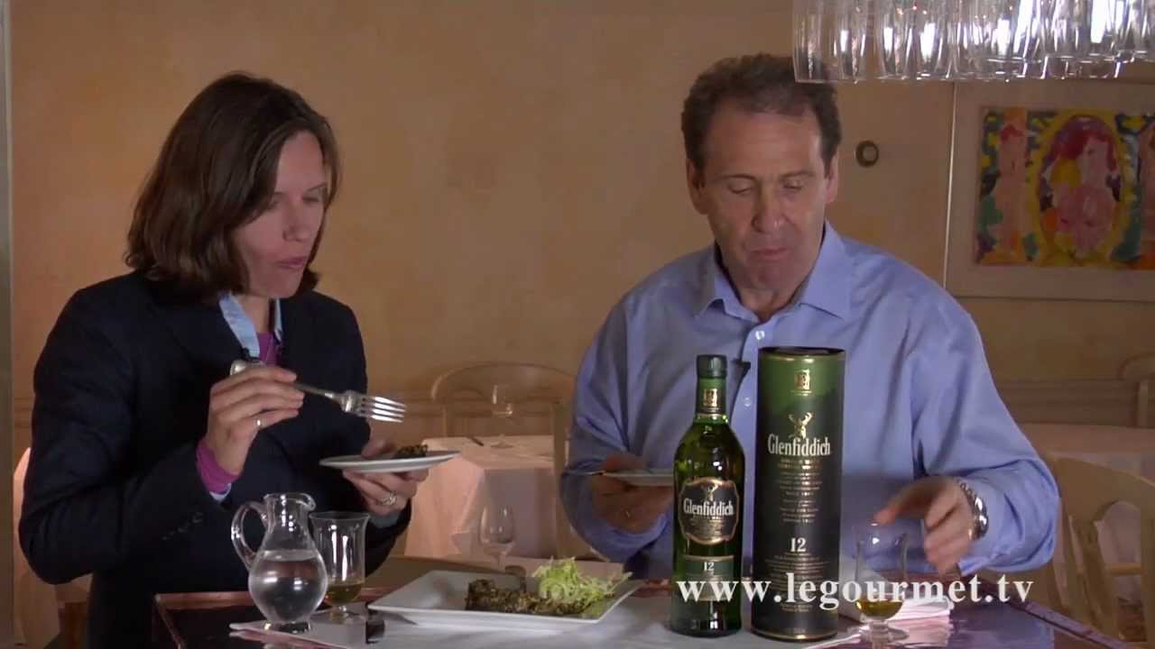 Pairing Glenfiddich 12 yo Scotch with food. - LeGourmetTV