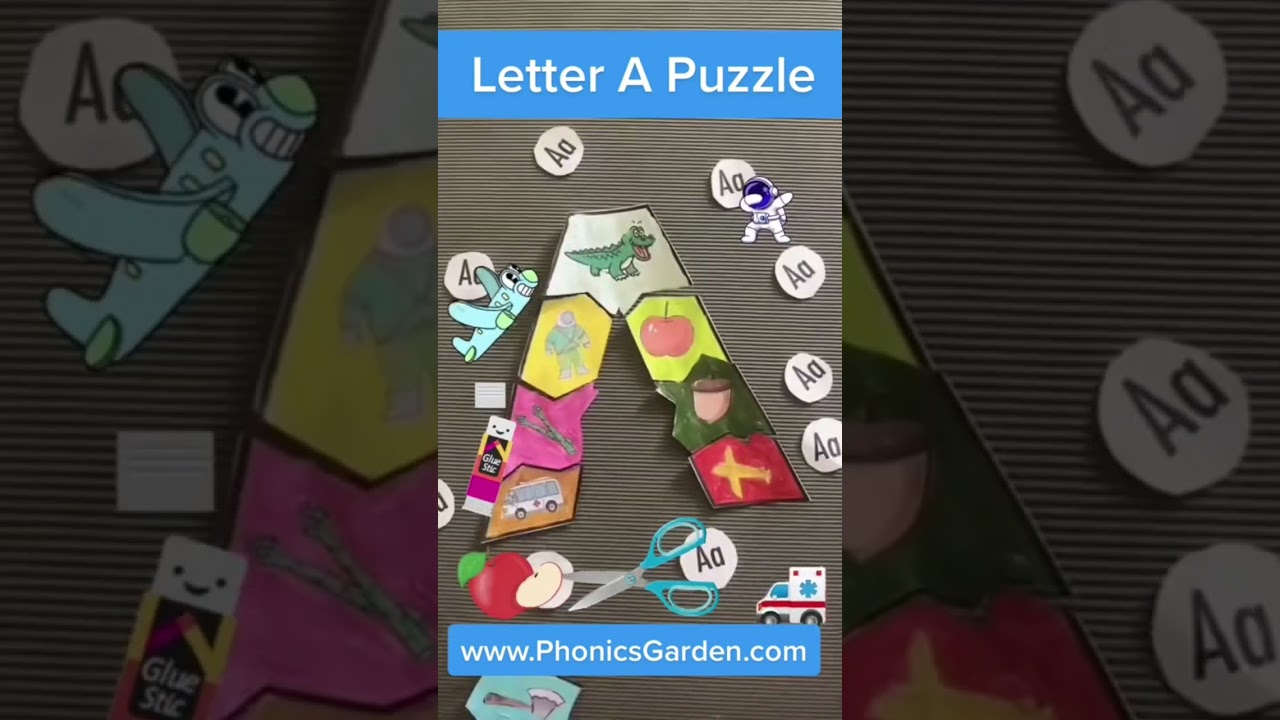 Letter A Cut and Paste Worksheet!