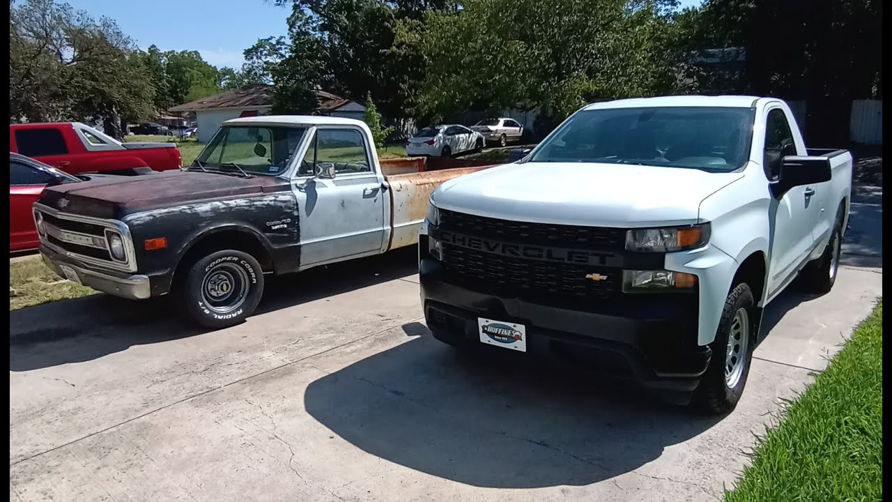 1970 vs 2020 Chevy trucks