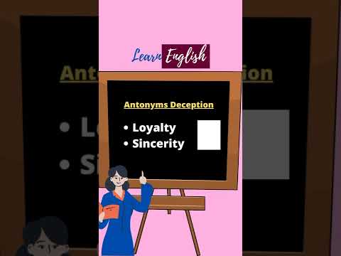 Antonyms of Deception? | Deception का Antonyms? #shorts #learnenglishmeaning #antonyms