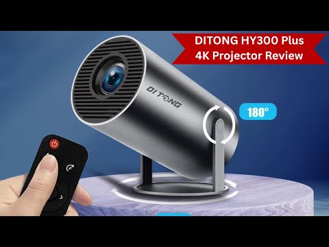 DITONG HY300 Plus 4K Projector Review | Portable Android HD LED Home Theater for Phone & TV