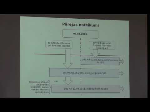 Seminārs “Izmaiņas zemes ierīcības projekta izstrādē” (15. video no 15)