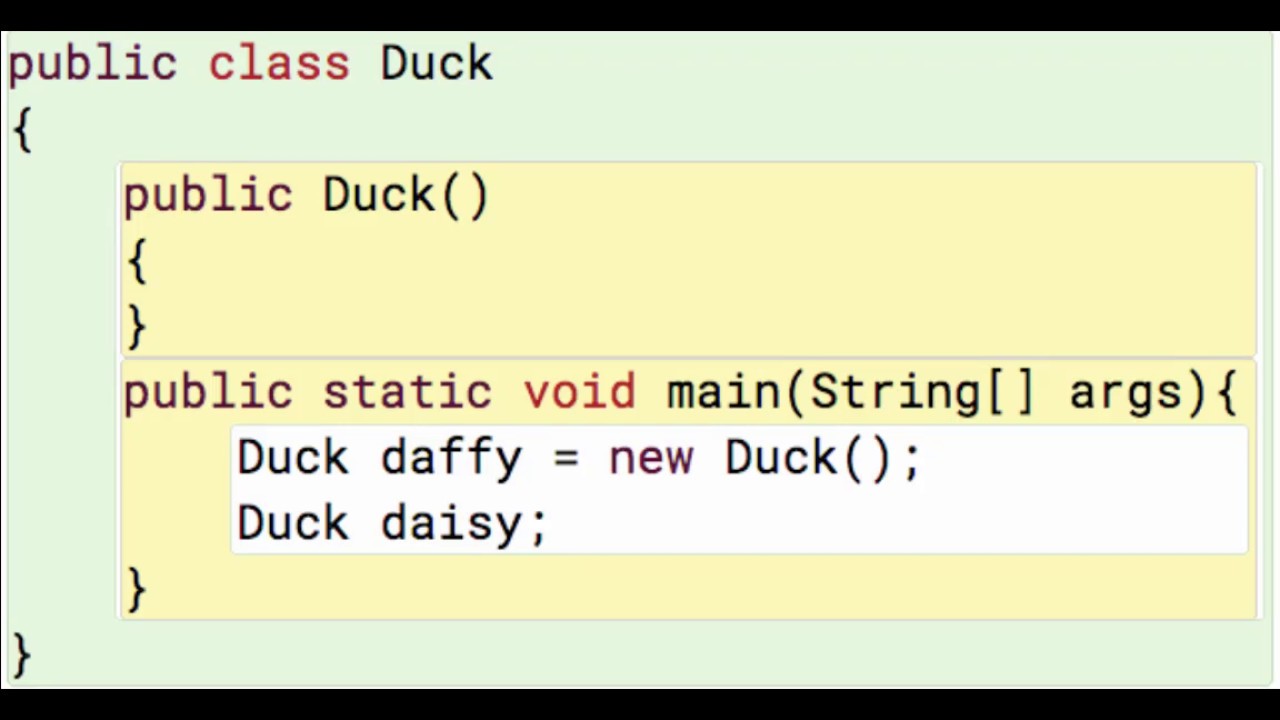 Java Objects 3: A null reference
