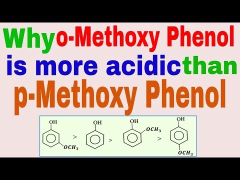 Acidity order of methoxy substituted phenol: Why o-methoxy phenol is more acidic than p-methoxy phe