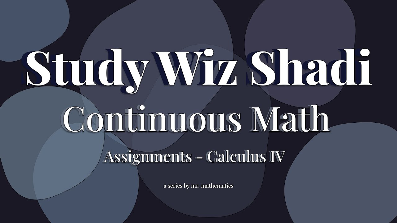 Assignment 2 - Math 2ZZ3 - McMaster University