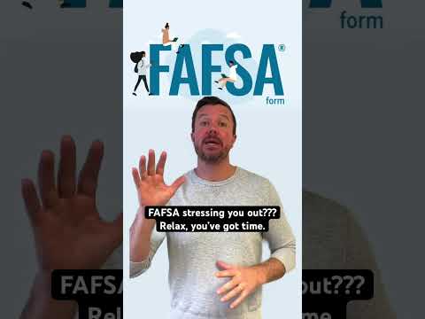 Are you stressed or frustrated about filling out your #fafsa? #classof2024 #college #financialaid