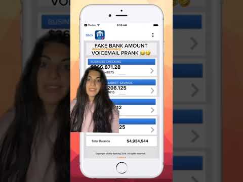 FAKE BANK AMOUNT VOICEMAIL PRANK! Pretend you are listening to a voicemail & record their reaction