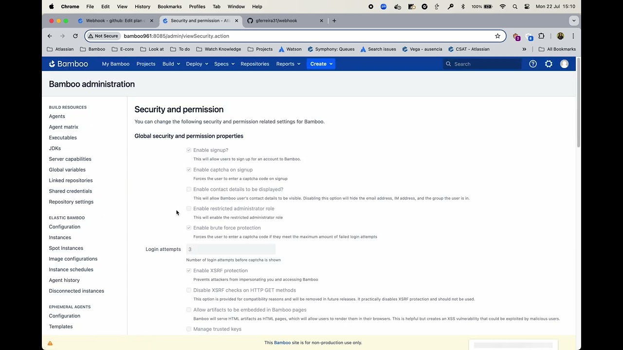 How to trigger Bamboo builds with GitHub webhook