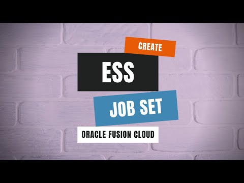 How to create ESS Job Set and schedule/ run / submit ESS job set ...