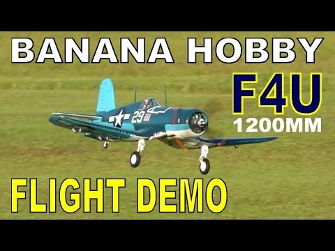 LX Models F4U 1200MM Folding Wing CORSAIR Flight Demo in HD By: RCINFORMER
