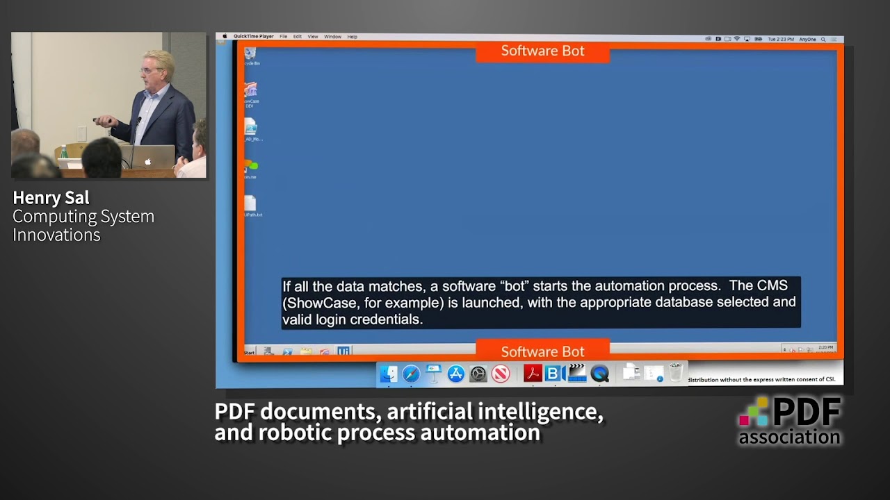 PDF documents, artificial intelligence, and robotic process automation