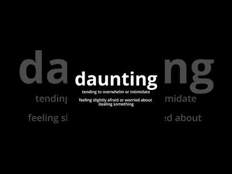 Video Word Of The Day - Daunting