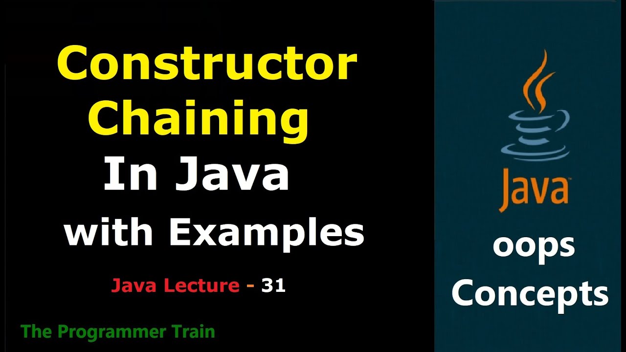Constructor Chaining in Java with Example | Java Lecture - 31 | #javainterview#constructor#interview