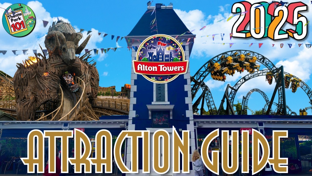 Alton Towers RIDES & ATTRACTIONS - 2025 - UK's BEST Theme Park