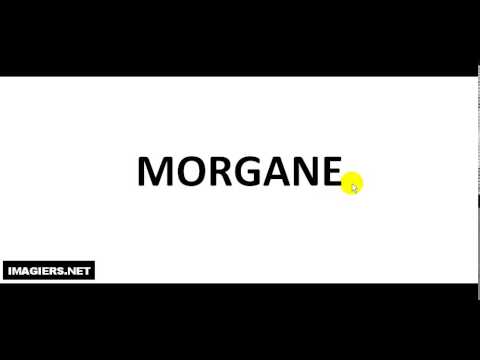 How To Pronounce French Christian Name = MORGANE