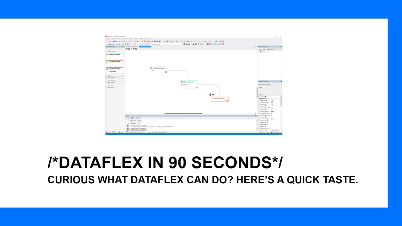 DataFlex in 90 seconds