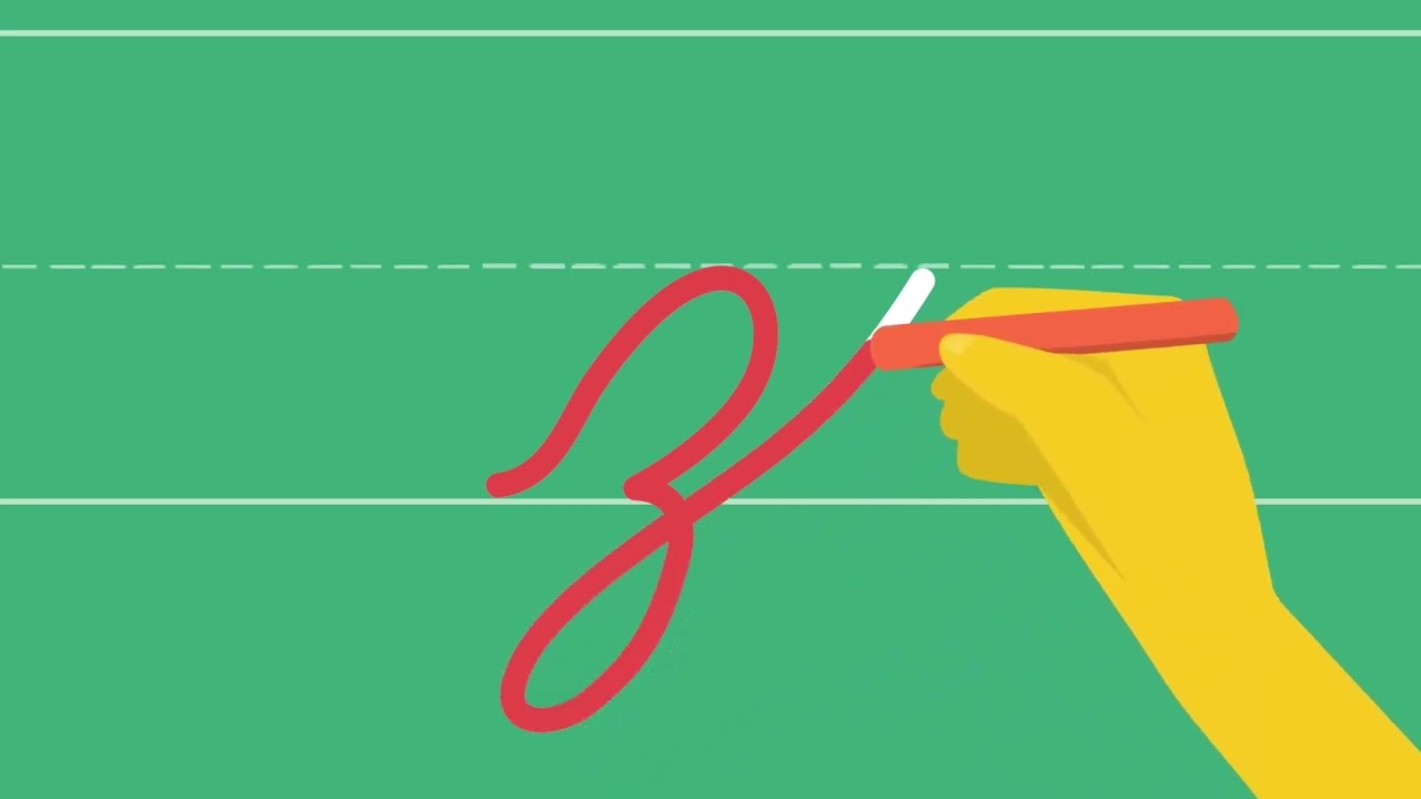How to write a cursive letter “z