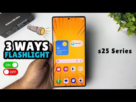 How to Turn On Flashlight on Samsung Galaxy S25/ S25+/ S25 Ultra (3 Ways)