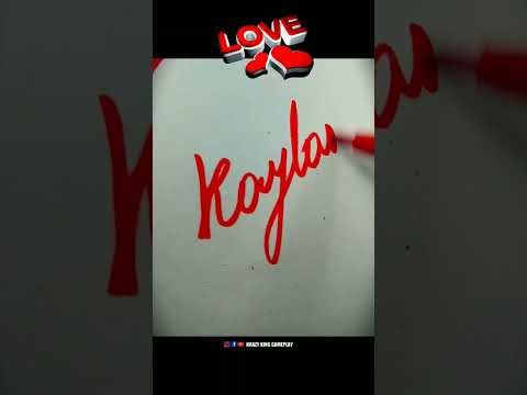 KAYLANI name in cursive handwriting #calligraphy #cursive #art #names #learn #cursivewriting #short