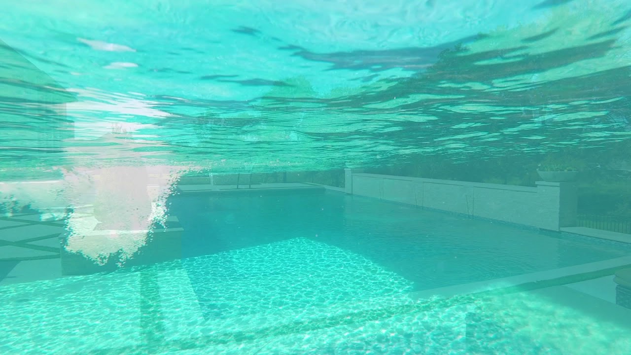 Contemporary Pool and backyard living area by Joy Pools